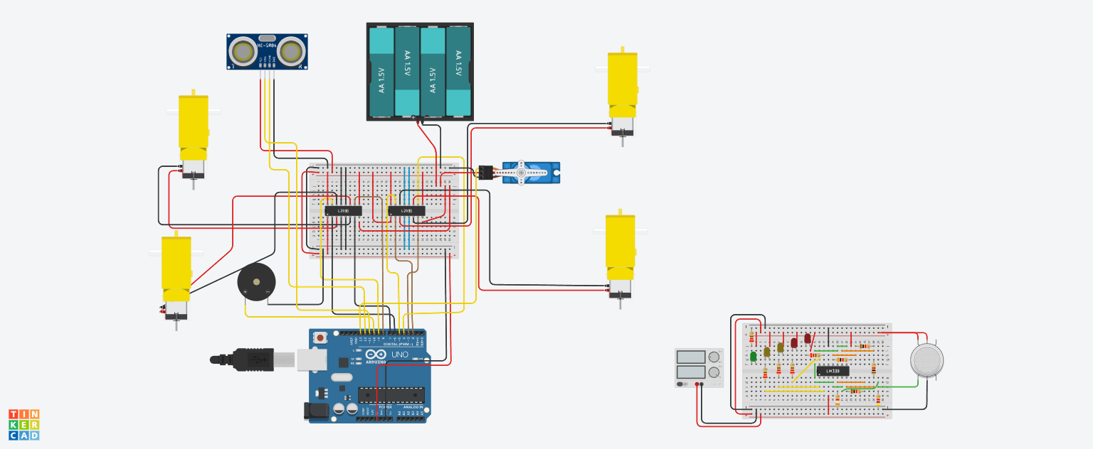 Obstacle avoiding car - Ultrasonic sensor only detects 1/4 of obstacles ...