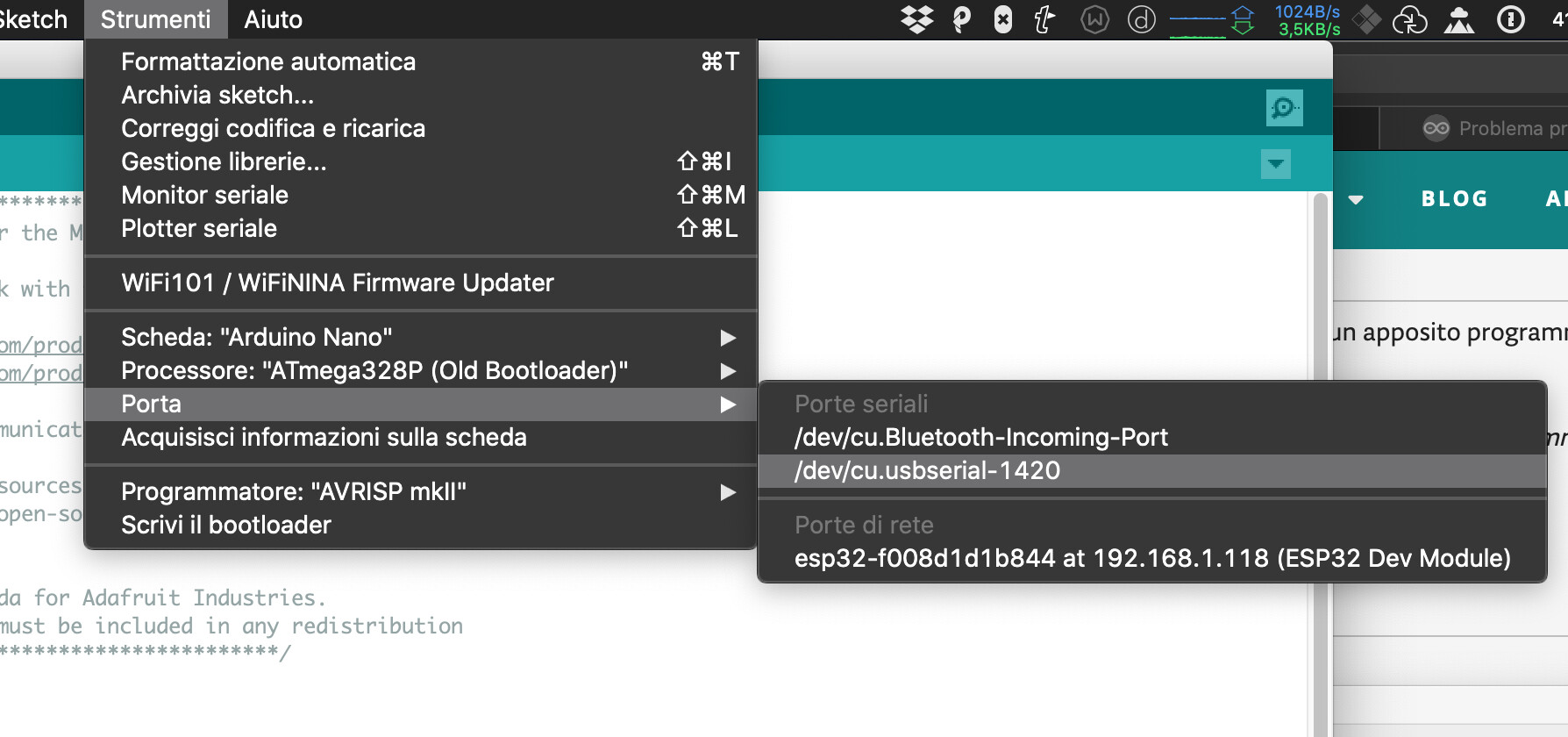 Problema programmazione Nano - Hardware - Arduino Forum