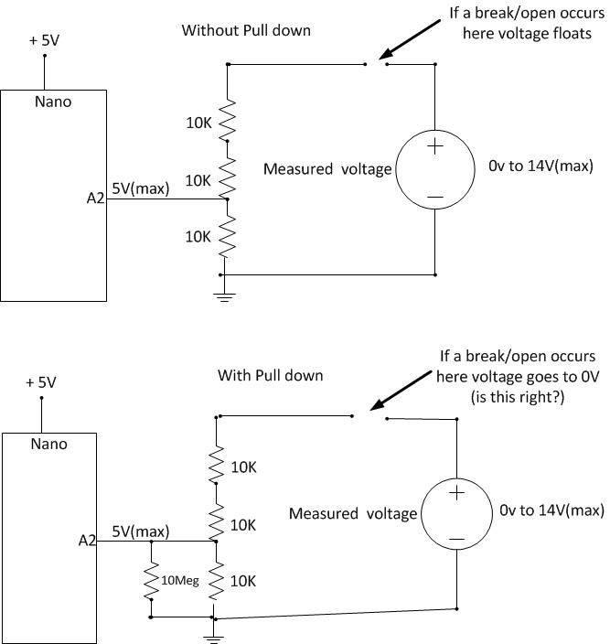 How do I combine a voltage divider and a pull down resistor? - General ...