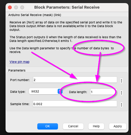 [SOLVED] Simulink Serial Receive funktioniert nicht - Deutsch - Arduino Forum