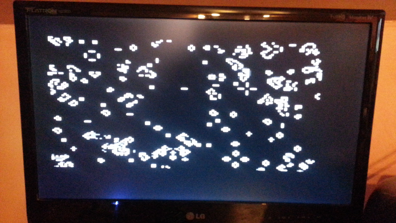 Conway's Game Of Life with TVout 128 x 96 pixels - Showcase - Arduino Forum
