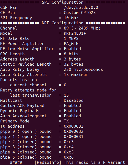RF24 inconsistencies on linux [needs investigation] - Programming - Arduino Forum