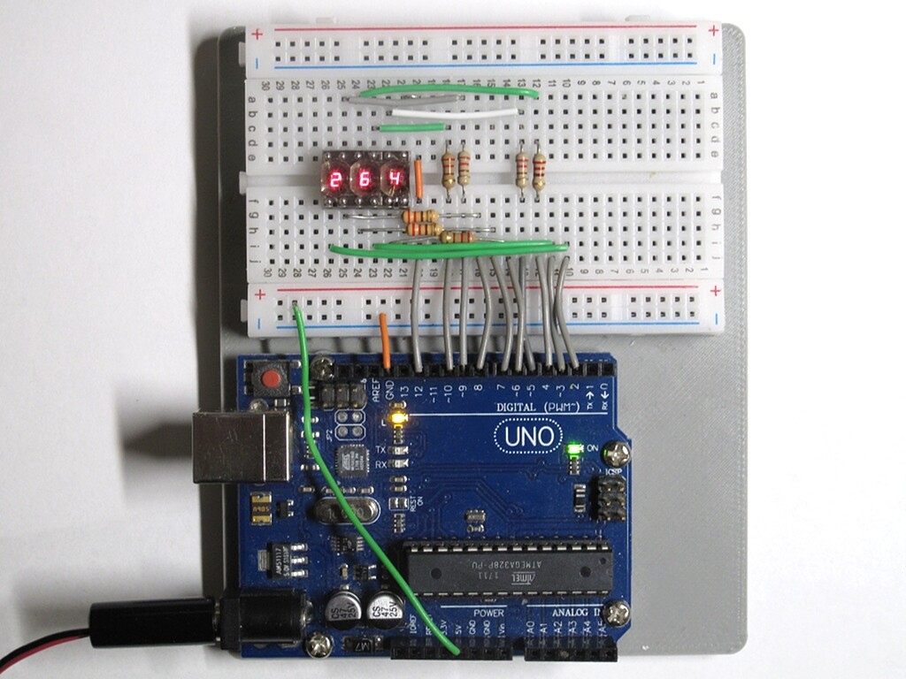 7 segment 3 digit display third digit never lit - Programming - Arduino Forum
