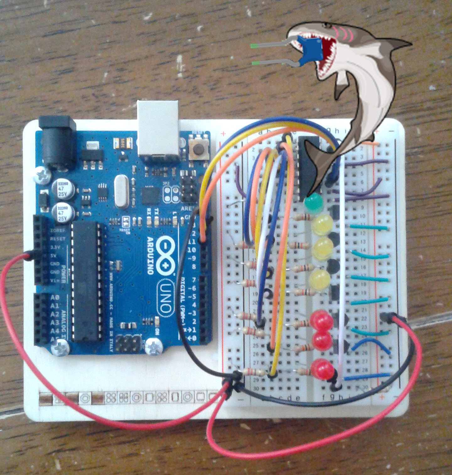 Erratic 74HC595N Shift Reg Behavior - LEDs and Multiplexing - Arduino Forum