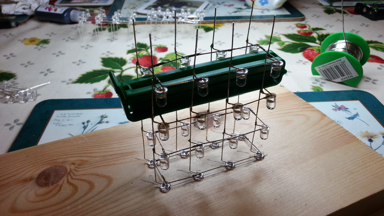 4x4x4 LED Cube with ATtiny85 and MAX7219 - Showcase - Arduino Forum