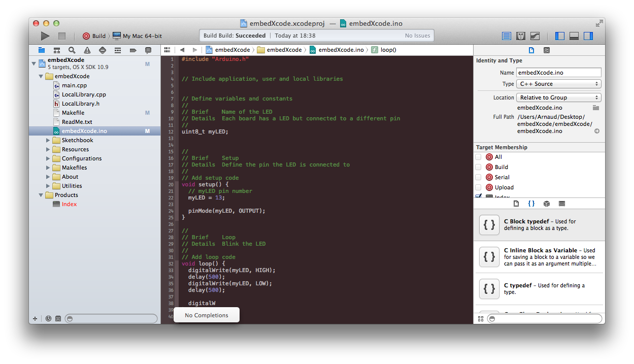 Arduino On Xcode Project — Official Thread Page 29 Libraries Arduino Forum