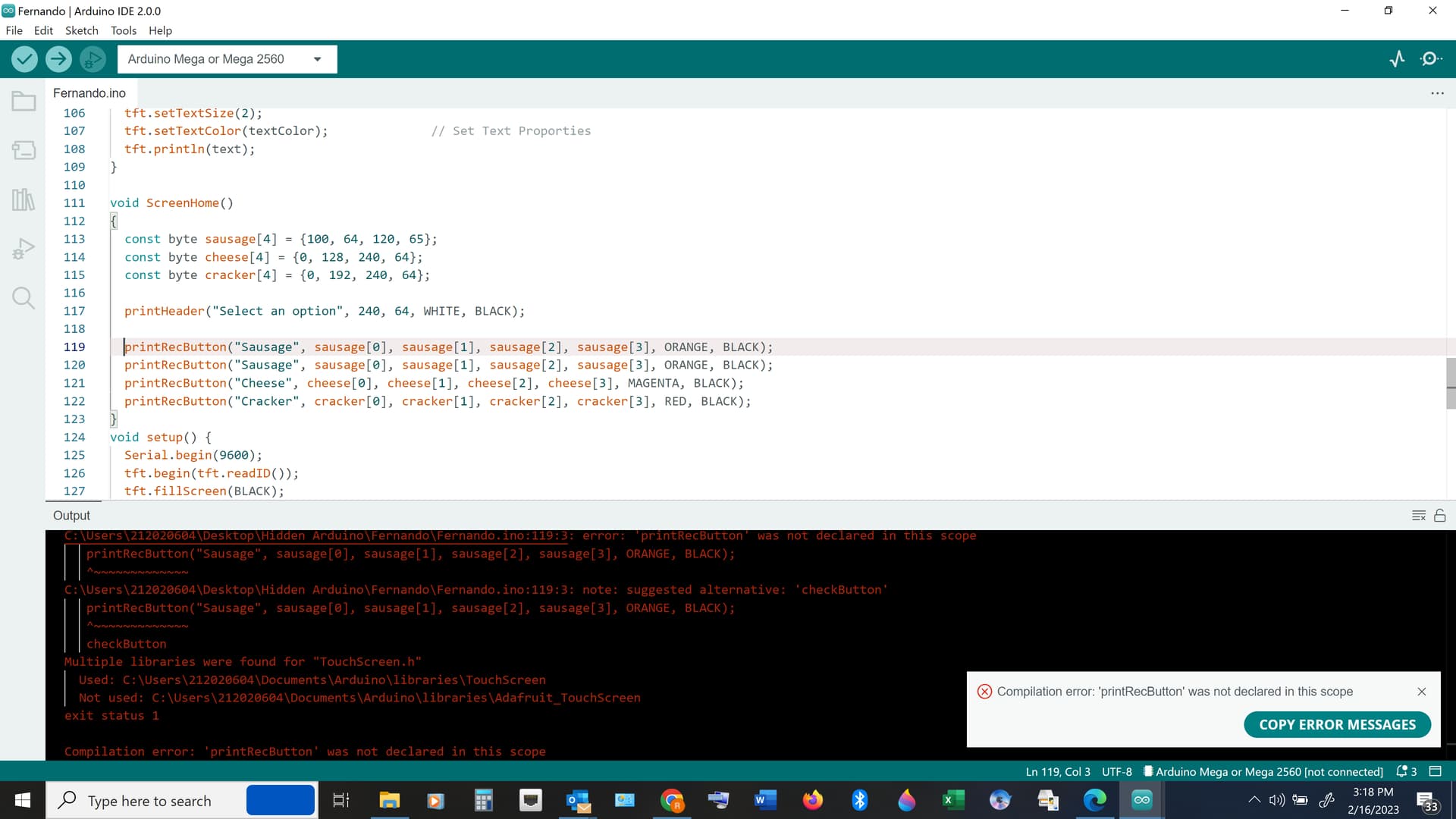 2 8 Tft Touchscreen Help Page 3 Programming Questions Arduino Forum