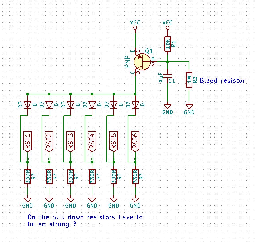 CD4026 based timer clock - how to reset the clock at startup and on ...
