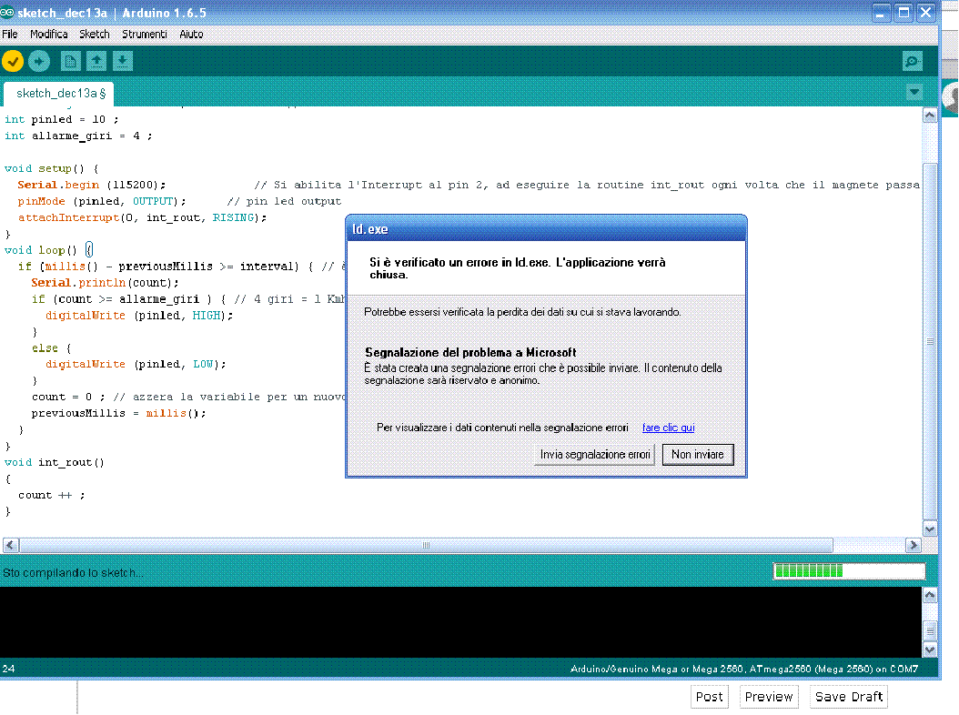 Proteggi tende - Page 2 - Software - Arduino Forum