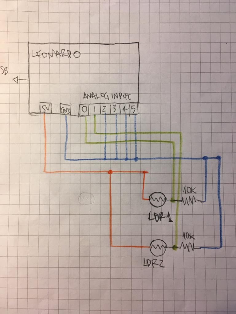 LDR as midi controller Help - one LDR outputs to all CC at once - General Guidance - Arduino Forum