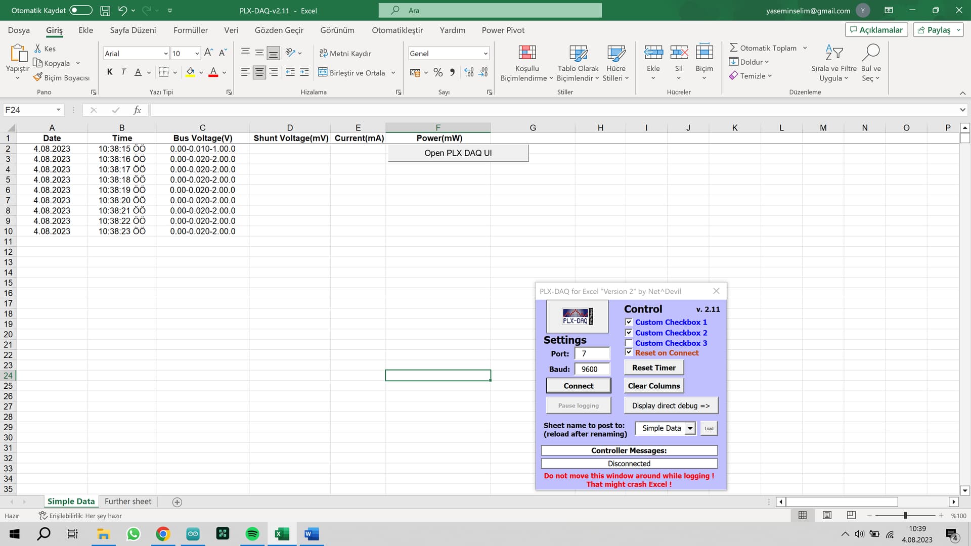 PLX-DAQ version 2 - now with 64 bit support! (and further new features ...