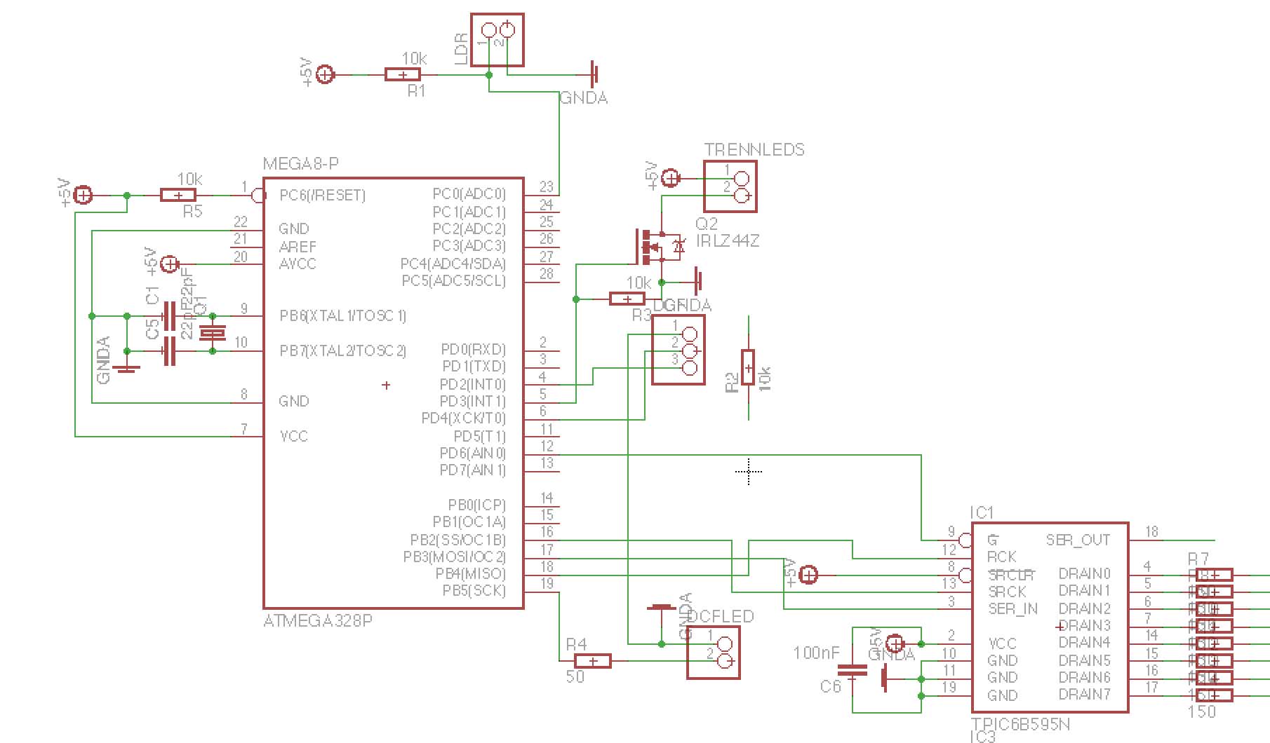 8 LEDs on 74HCT4094 - General Electronics - Arduino Forum