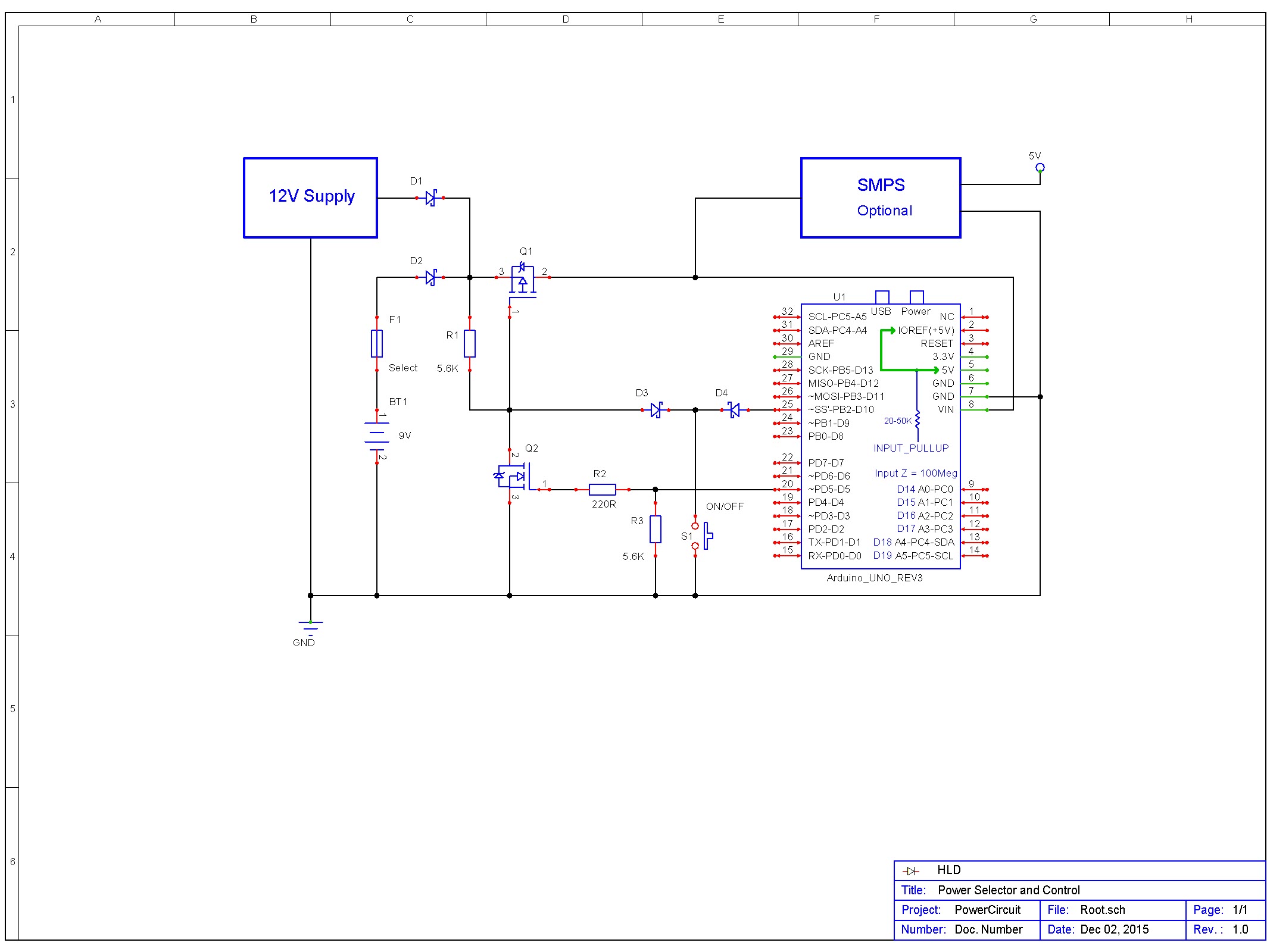 Auto power input seletor + latching switch circuit not working - General Electronics - Arduino Forum