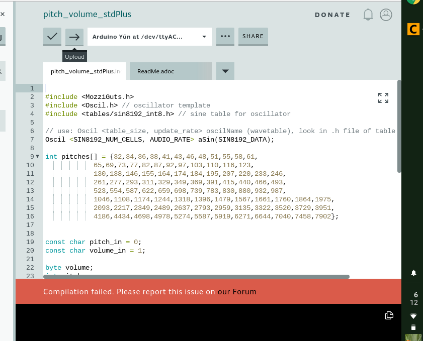 ide seems to freeze up when loading sketch - Cloud Editor - Arduino Forum