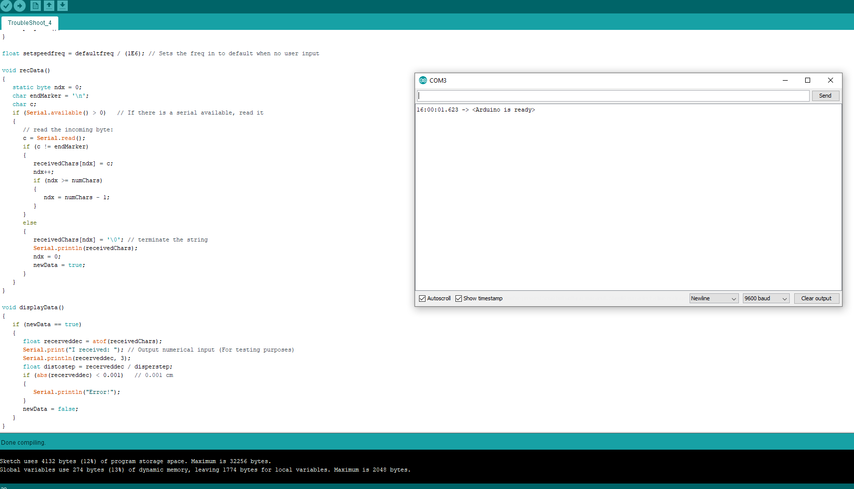 Troubleshooting Program That Reads Serial Input Programming Arduino 0580
