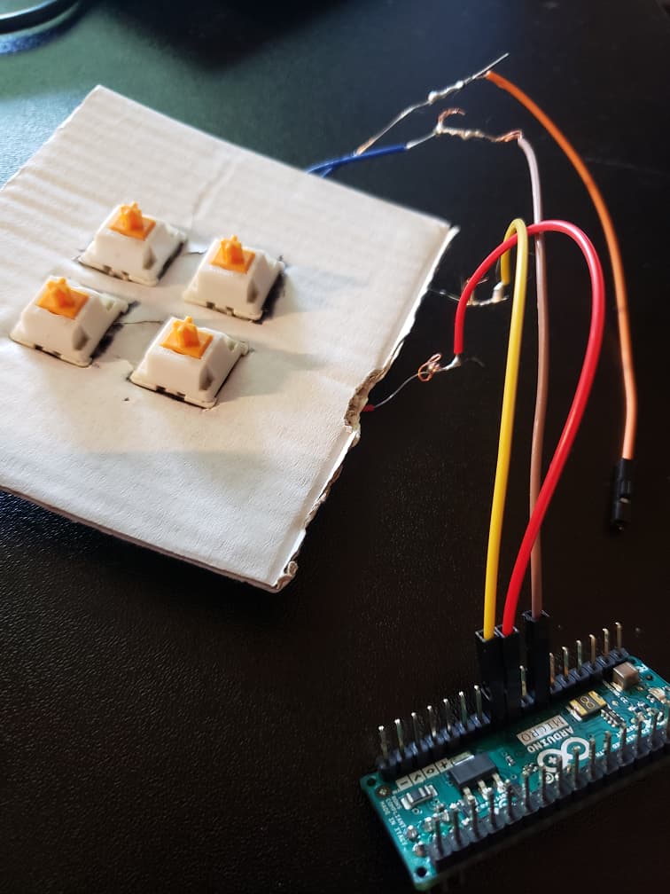 Unexpected outputs while making a 2x2 keyboard prototype - General ...