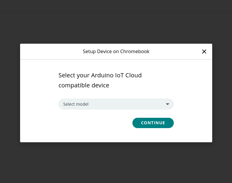 No option to add a 3rd party device on Chromebook - Cloud IoT - Arduino Forum