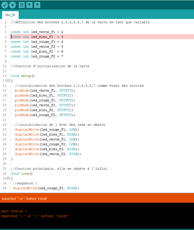 probleme de compilation - Français - Arduino Forum
