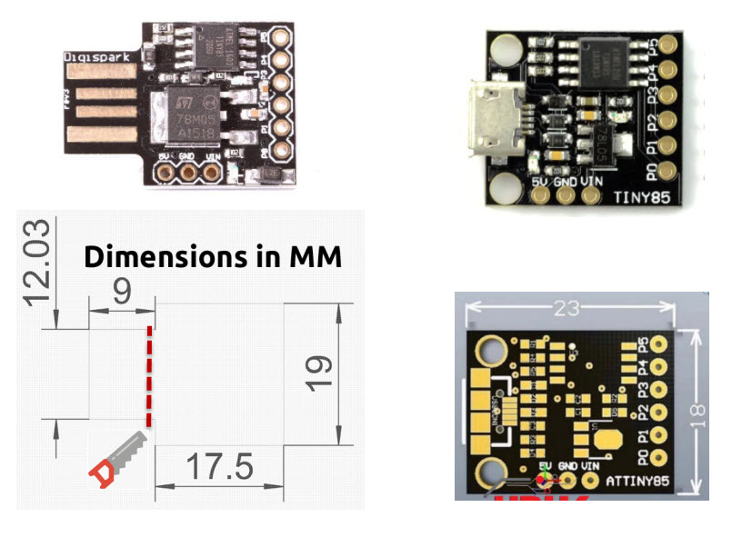 Difference Digispark and Digispark mini - General Discussion - Arduino ...