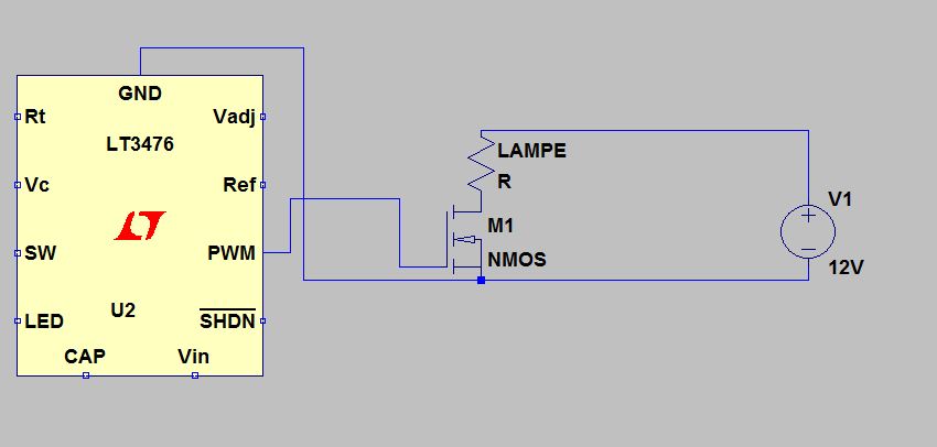 PWM Siginal mit Optokoppler auf 40-100W Halogenspot übertragen ...