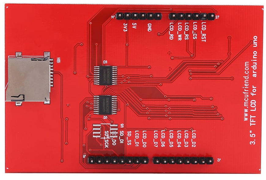 3.5" TFT LCD Touch screen 480x320 MCUFRIEND and Arduino Uno R3 - White ...