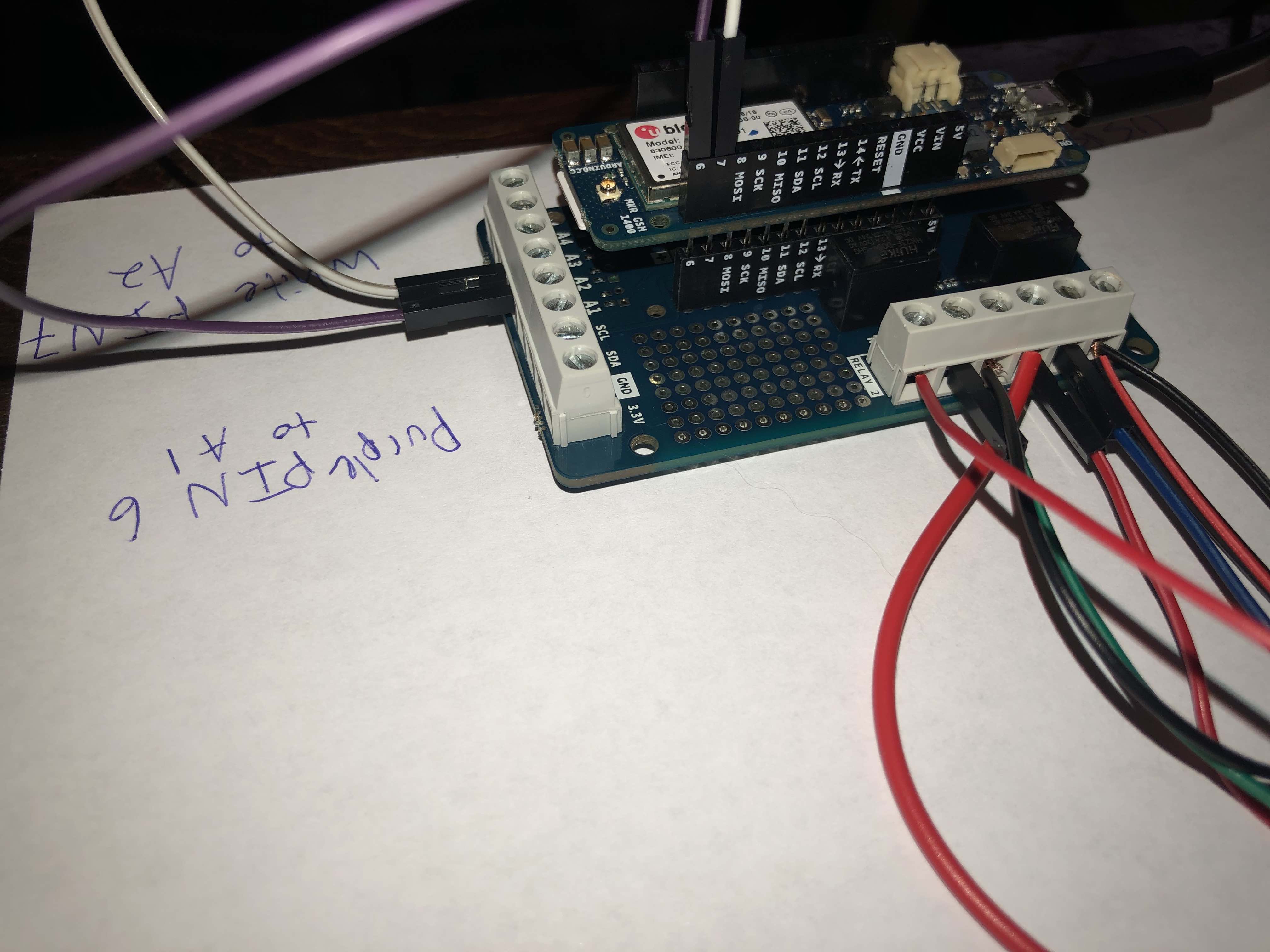 MKR GSM 1400 and MKR Relay Proto Board with 12V Actuator - General ...