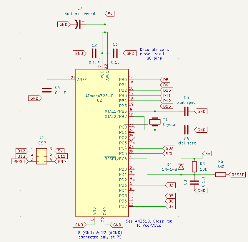 Bare ATMega328P schematic: Request for Comment - Page 4 - Hardware Development - Arduino Forum