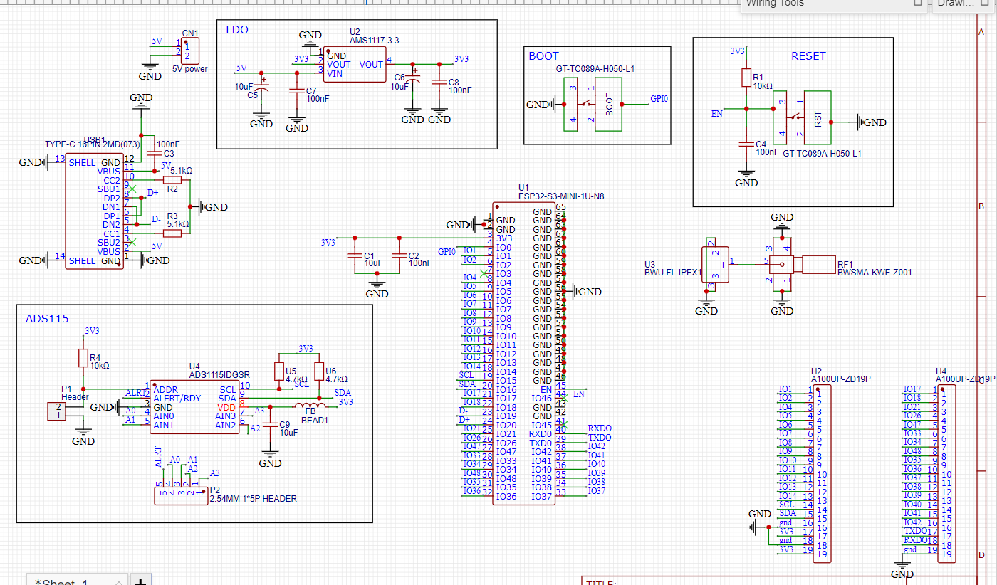 Schematics Review ESP32 S3 mini 1 N8 - General Guidance - Arduino Forum