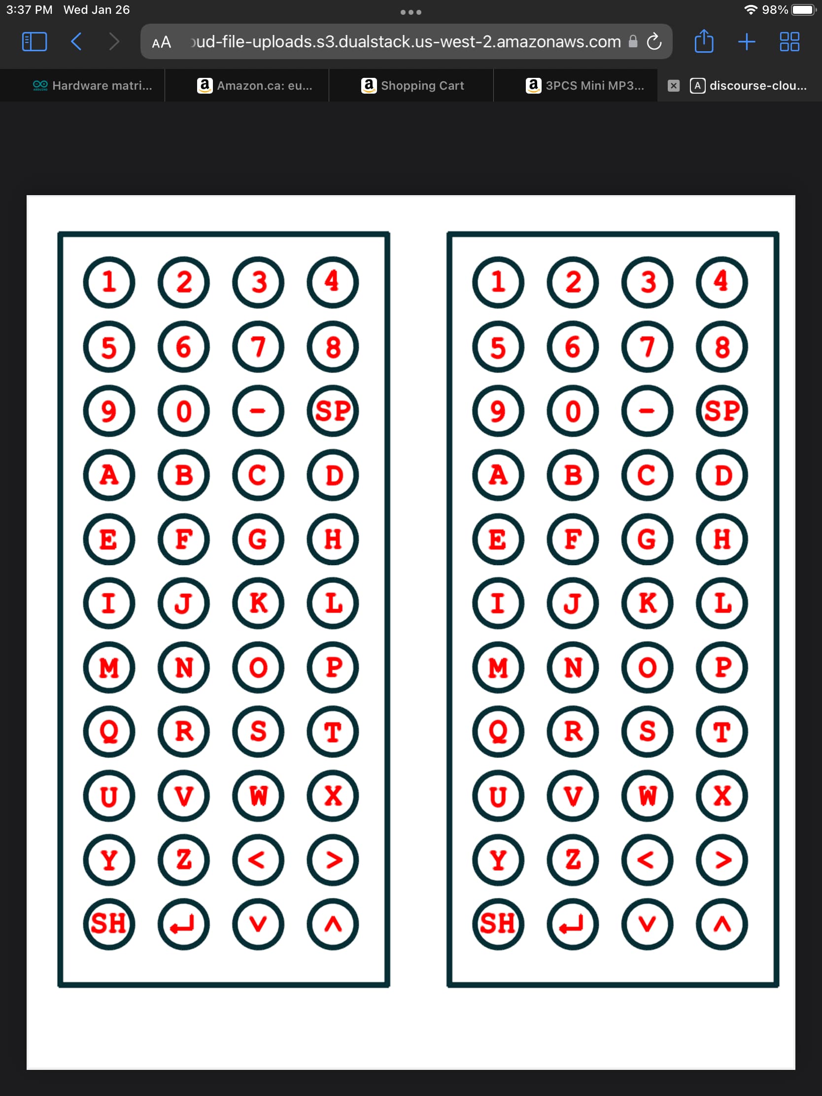 Hardware Matrix Keypad Decoder Leds And Multiplexing Arduino Forum 