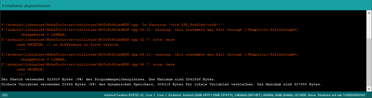 MobaTools nicht kompatibel mit ESP32? - Page 2 - Deutsch - Arduino Forum