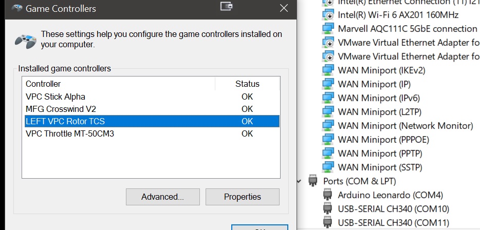 Arduino Shows Up In Device Manager But Not In Joycpl Interfacing W Software On The Computer