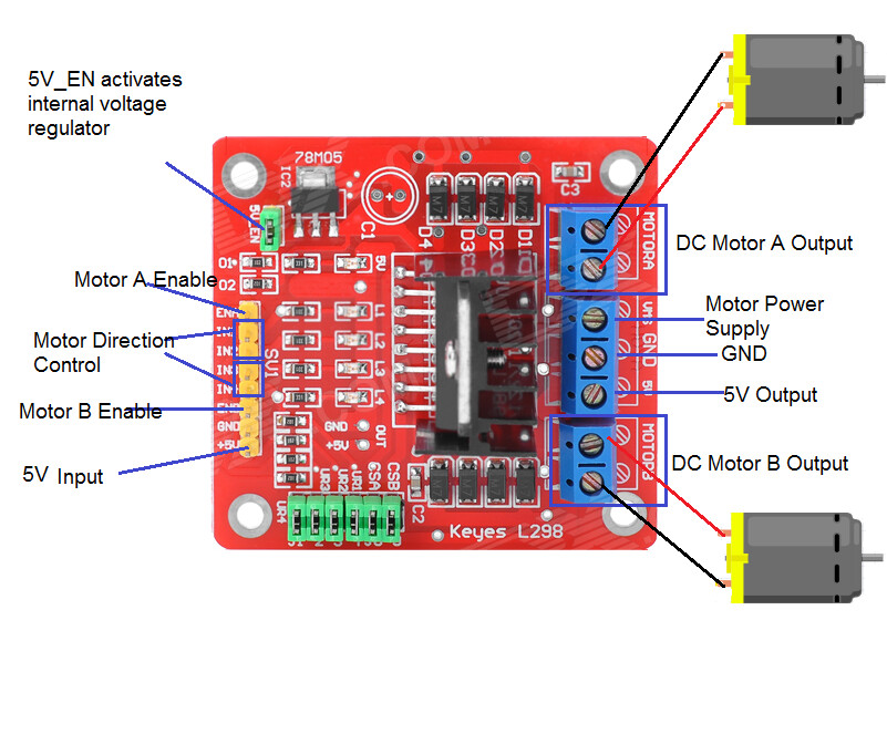 Problem with L298N motor driver - General Guidance - Arduino Forum