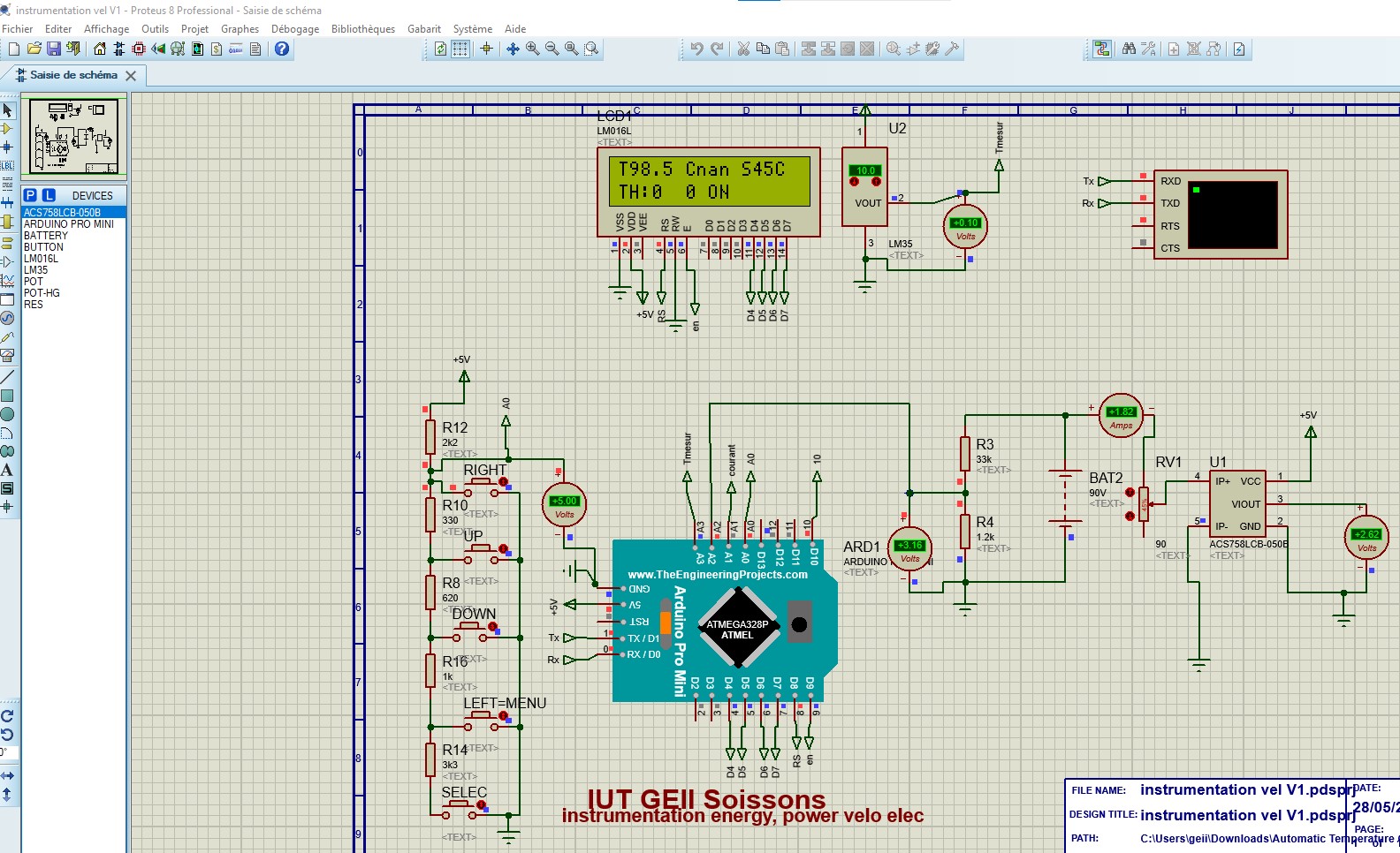 Instrumentation vehicule electrique consommation, efficience, autonomie ...