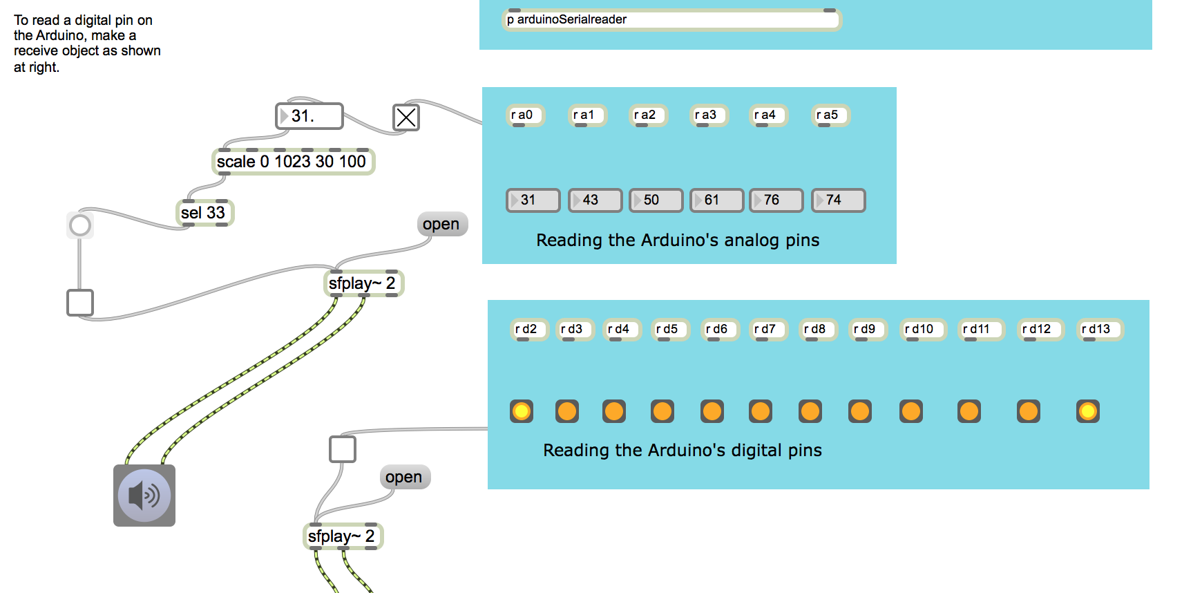 MaxMSP, microphone sensor, toggle won't untoggle - Interfacing w/ Software on the Computer ...