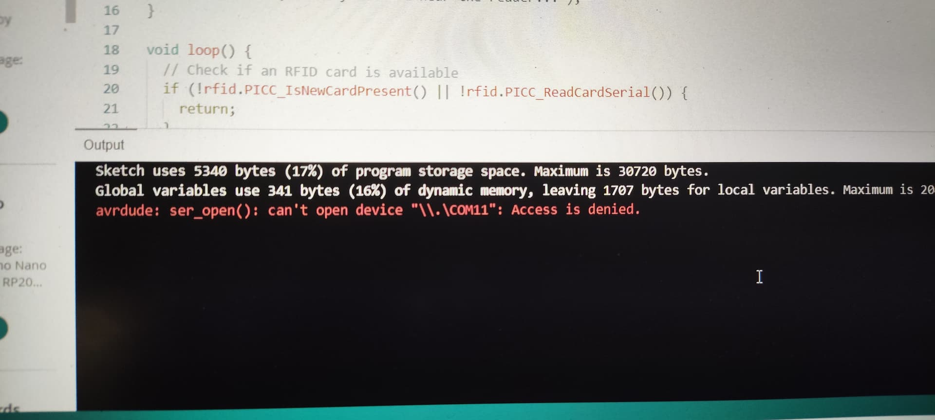 Arduino nano unable to establish connection with laptop - Uploading ... Arduino nano unable to establish connection with laptop - Uploading ...