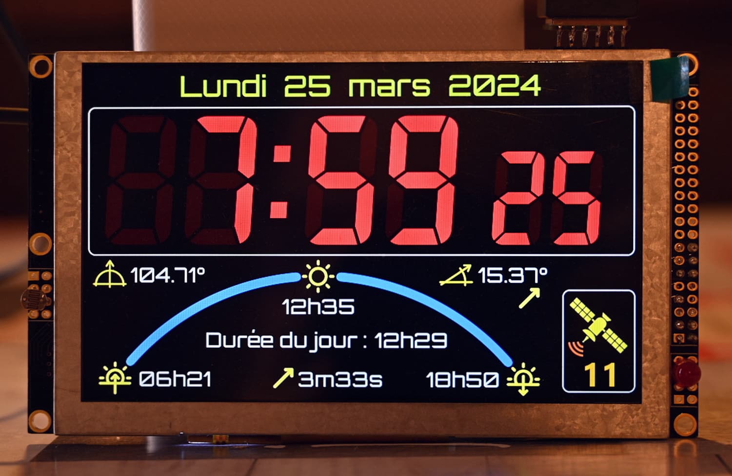 Horloge TrÈs Précise Pilotée Par Gps Avec Arduino Nano Réalisations Et Projets Finis Arduino