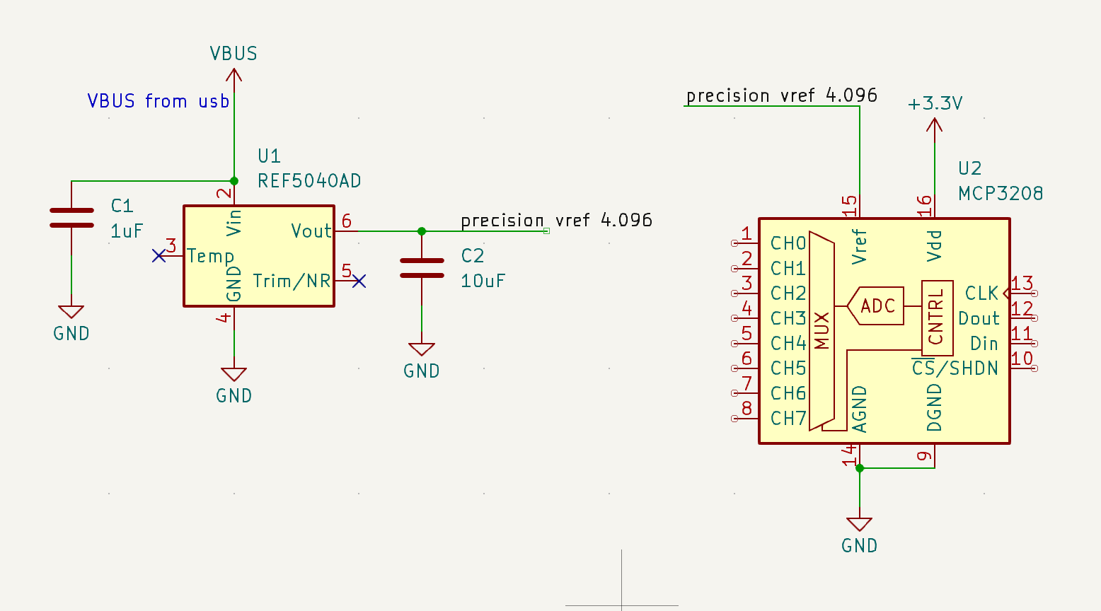 Recommended filter capacitors and external components for my MCP3208 ...