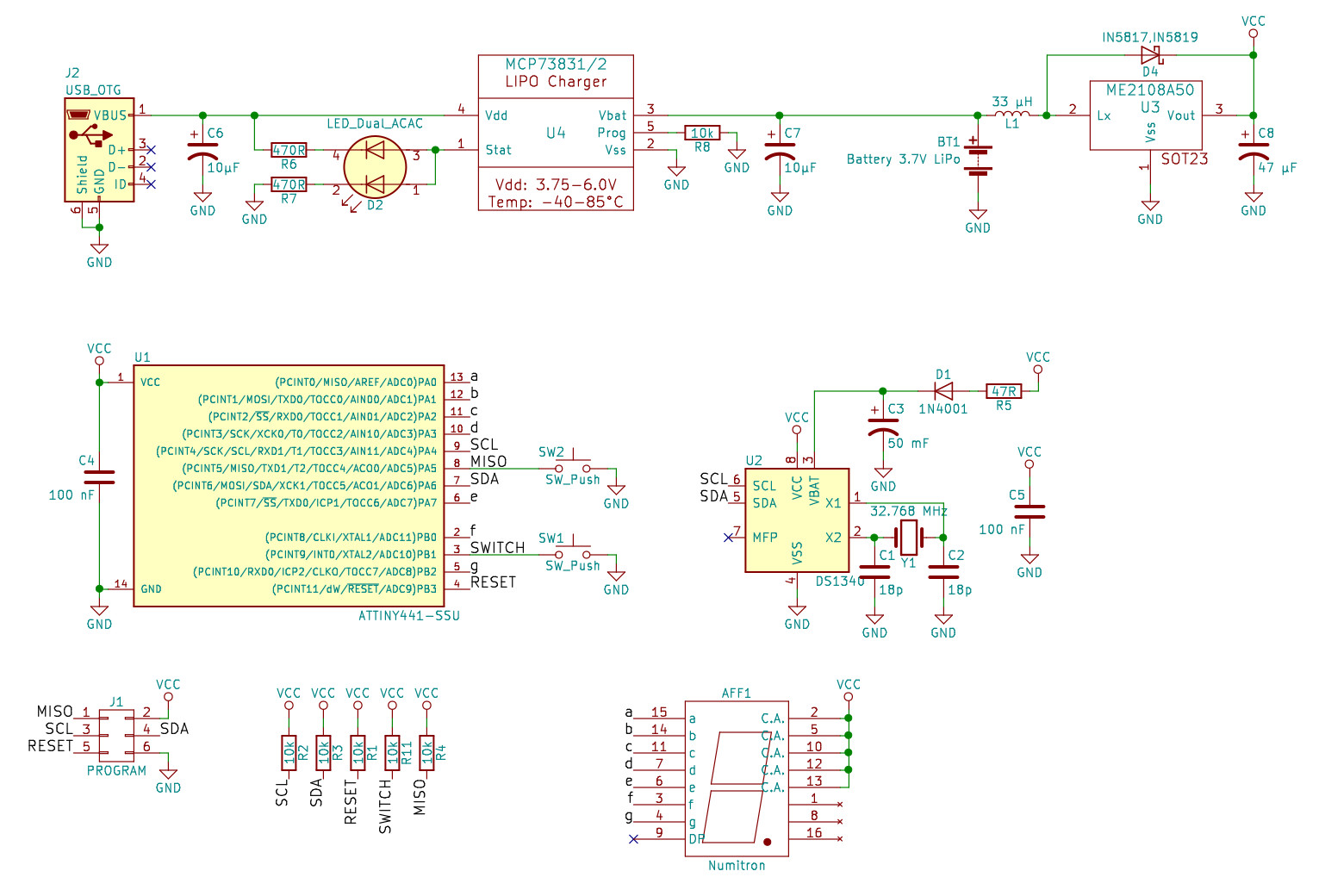 Single digit, Seven segment Numitron program and pcb design needed ...