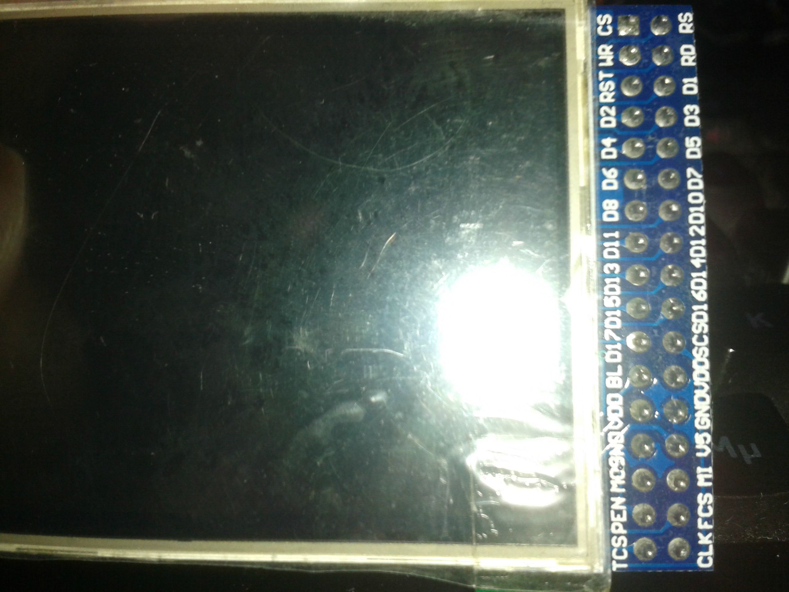 Using LCD touch screen just as LCD screen, How do connect it right ...