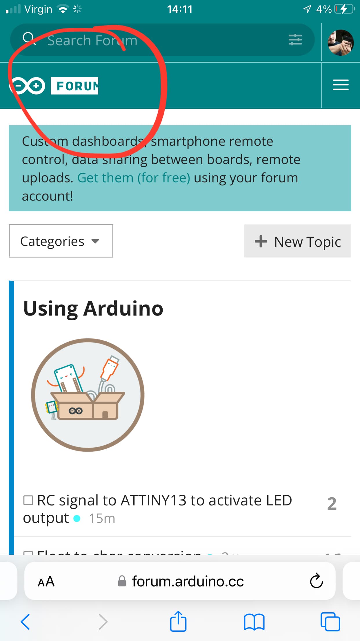 Mess with top bar on homepage preventing login - Page 2 - Website and Forum - Arduino Forum