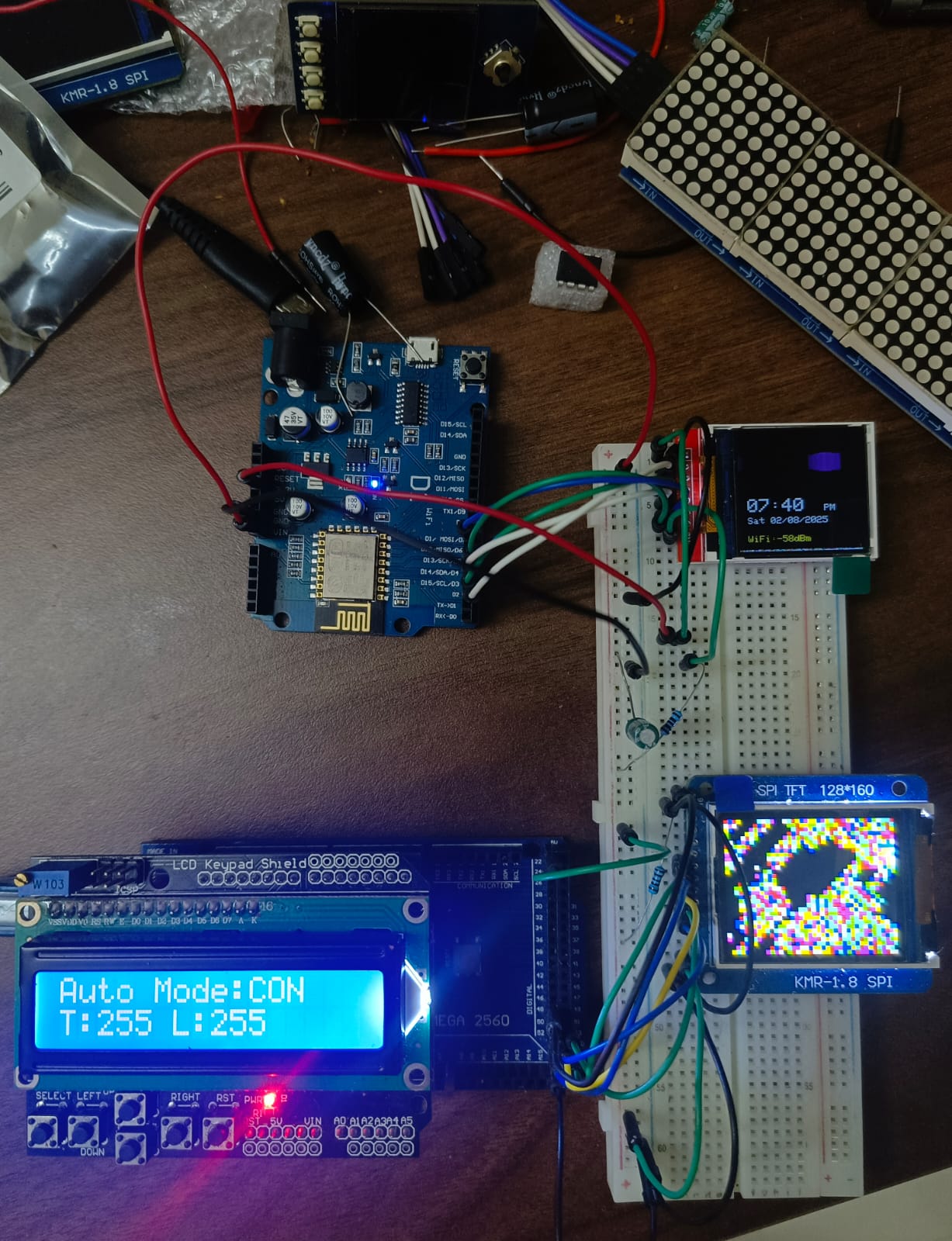 Arduino MEGA 2560 LCD Keypad Shield KMR 1.8 SPI Firmware - Showcase - Arduino Forum