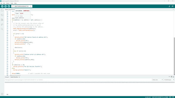My ESP32 wont detect the I2C LCD module (SOLVED) - Networking, Protocols, and Devices - Arduino ...