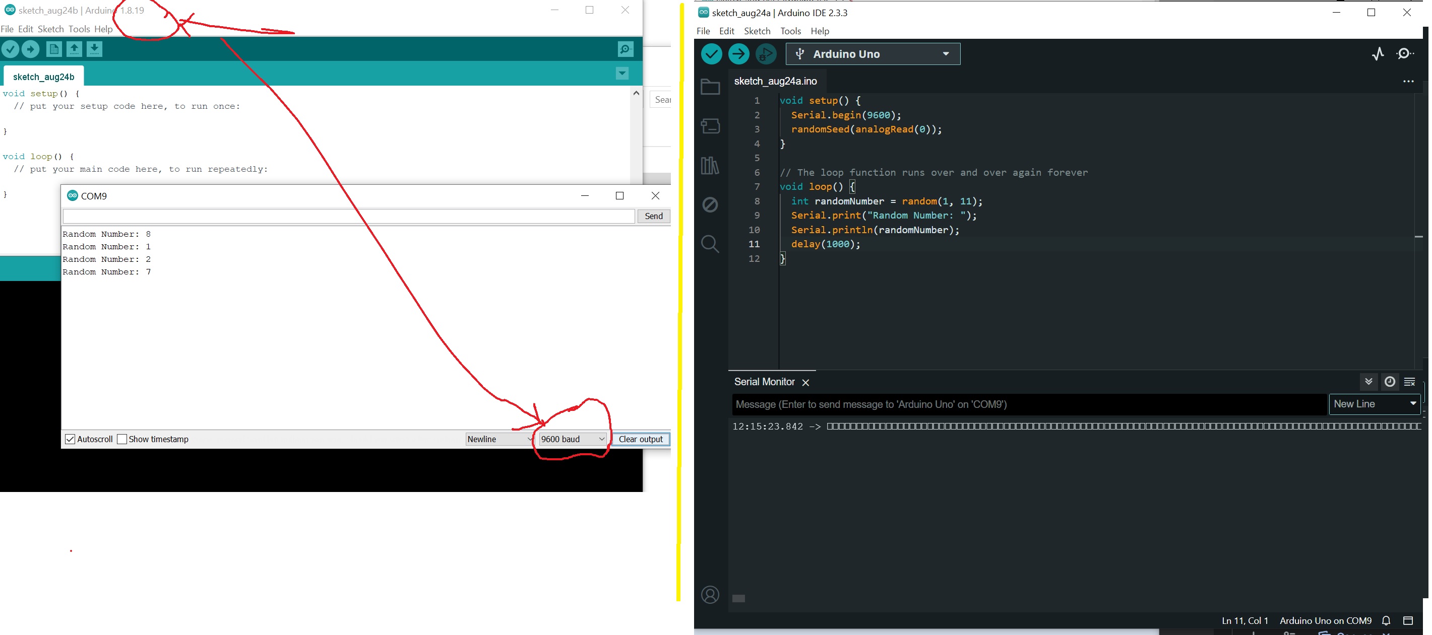Arduino IDE Baud Rate Dropdown Missing - IDE 2.x - Arduino Forum