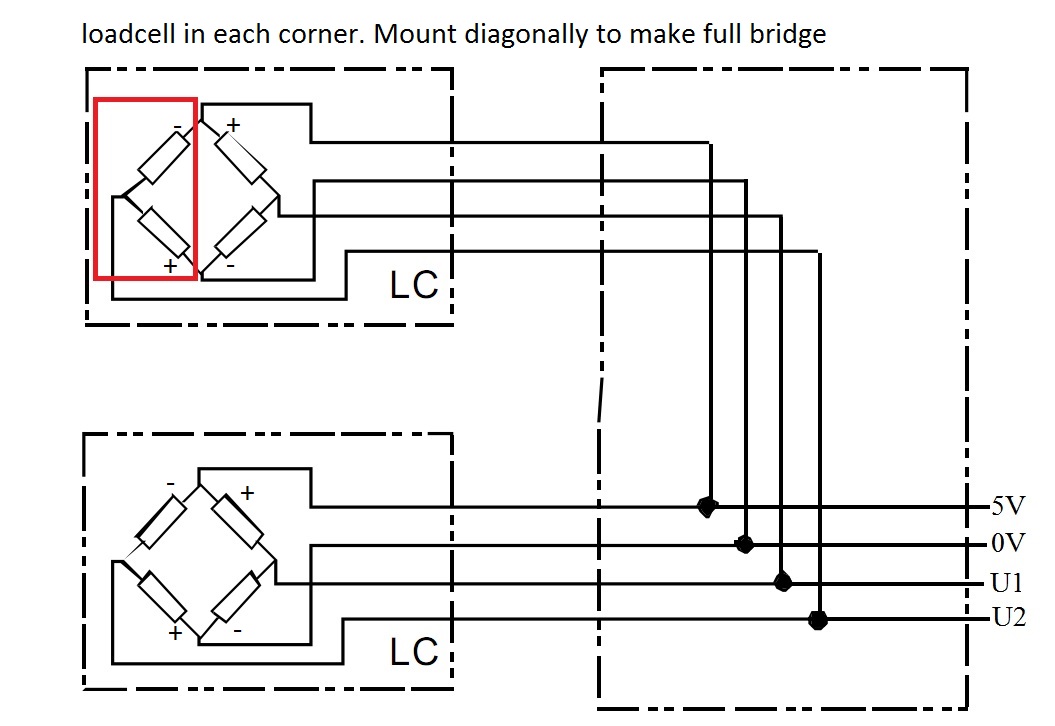 How to connect 4 weight sensor arduino load sensor - Sensors - Arduino ...