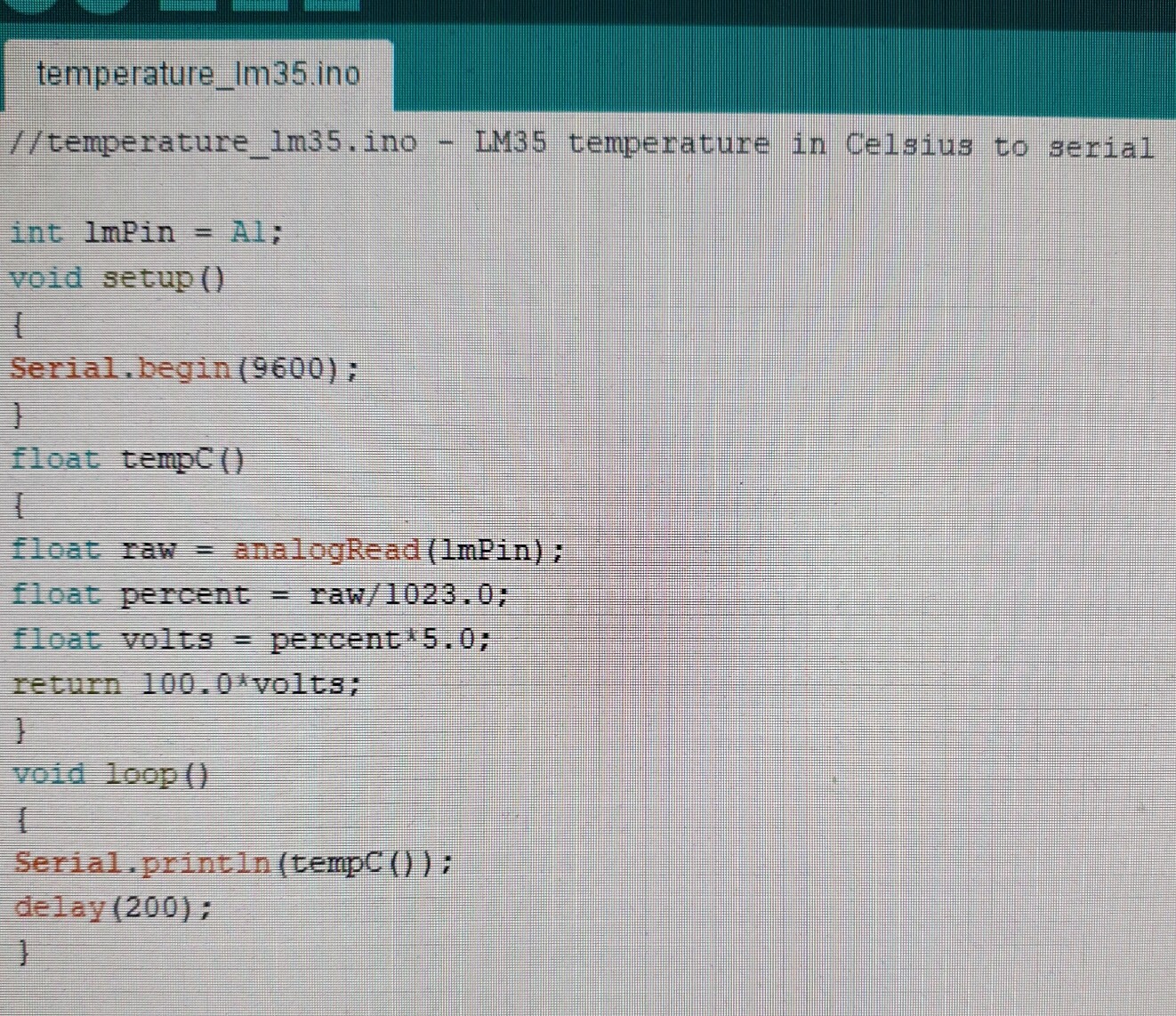 LM35DZ analogue temp sensor issues - Sensors - Arduino Forum