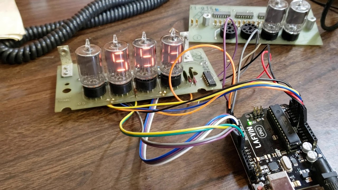 Interface Numitron 7 segment displays w/7447 BCD converter to Arduino as clock - Displays ...