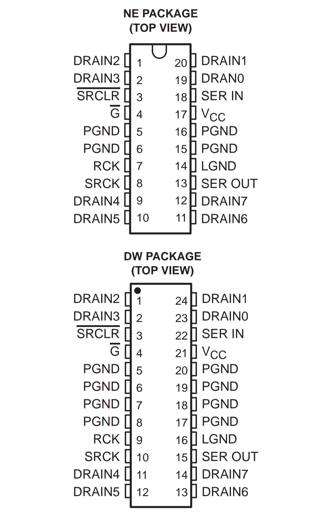 Two Serialized Tpic6b595 Shift Registers Behaving Oddly With Pwm Page 2 Leds And 8584