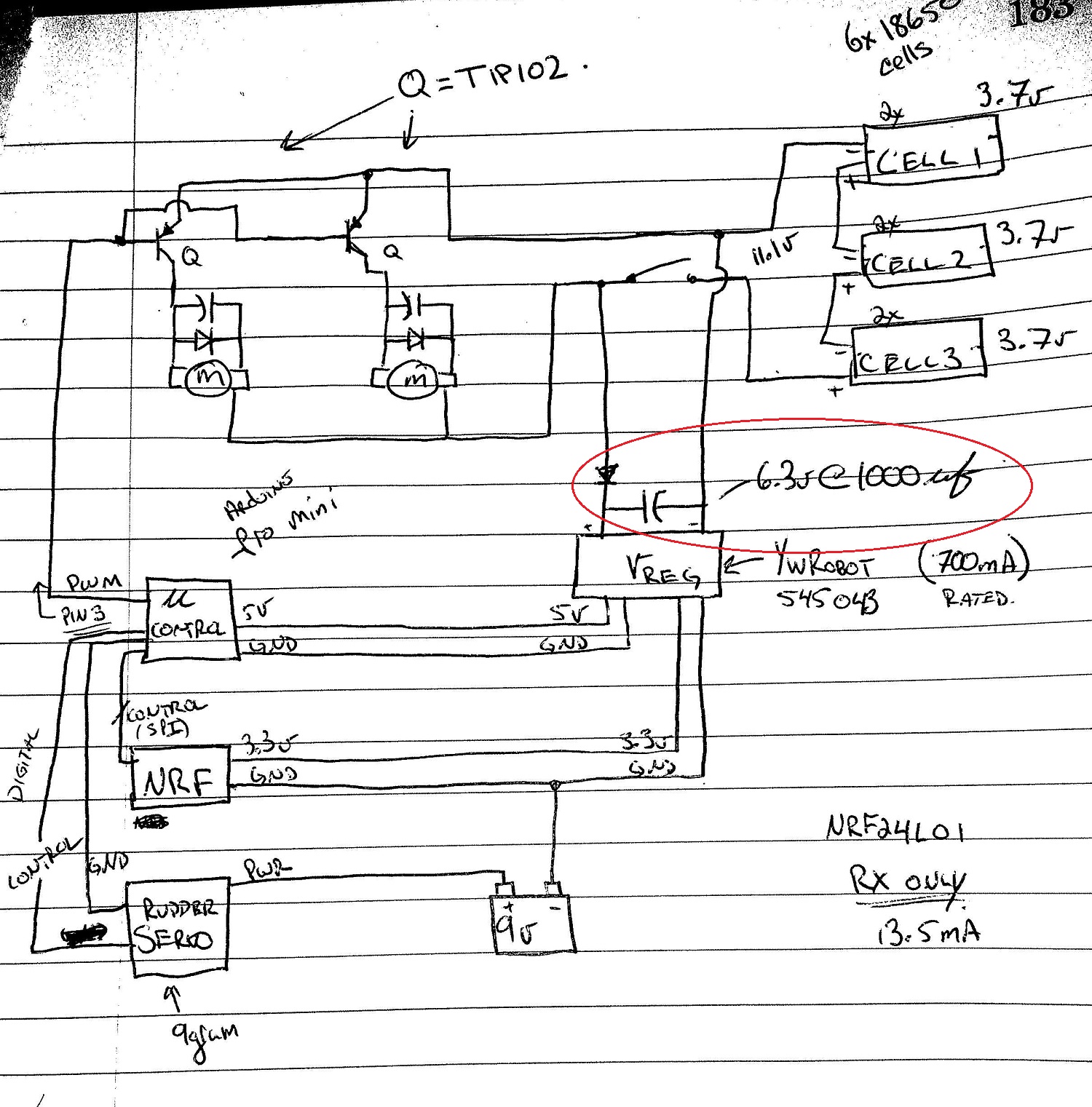 DC motor and Servo not playing nice together - General Guidance ...