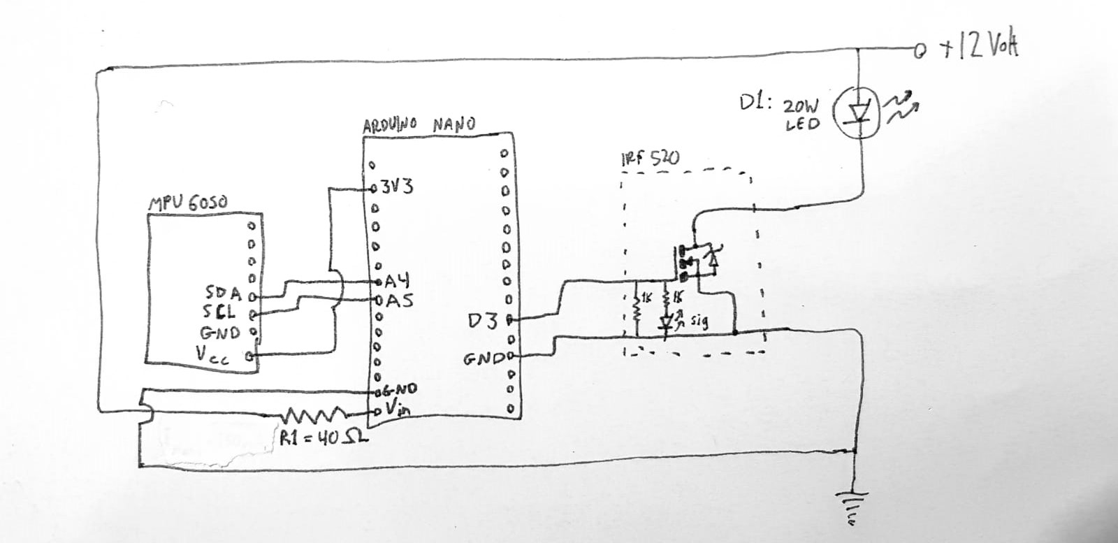 20W LED Stuck 'On' with IRF520 - General Guidance - Arduino Forum