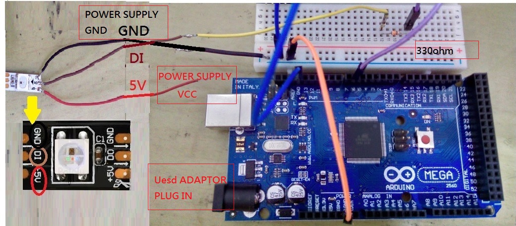 WS2812B can not work!! - LEDs and Multiplexing - Arduino Forum